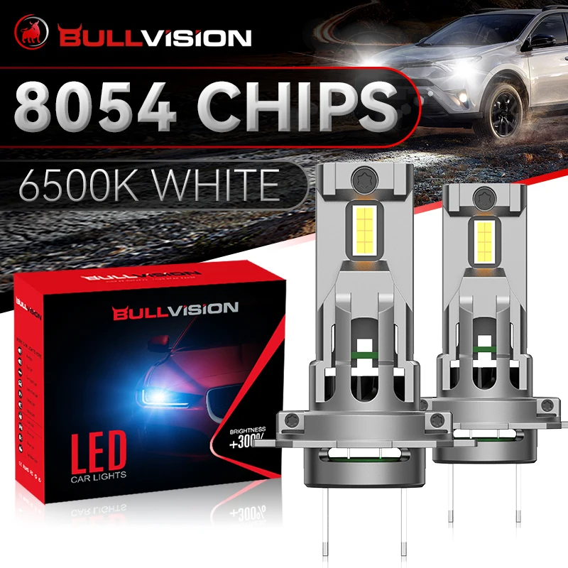 Bullvision-H7-LED-H4-Car-Headlight-Canbus-No-Error-6500K-White-High-Low ...
