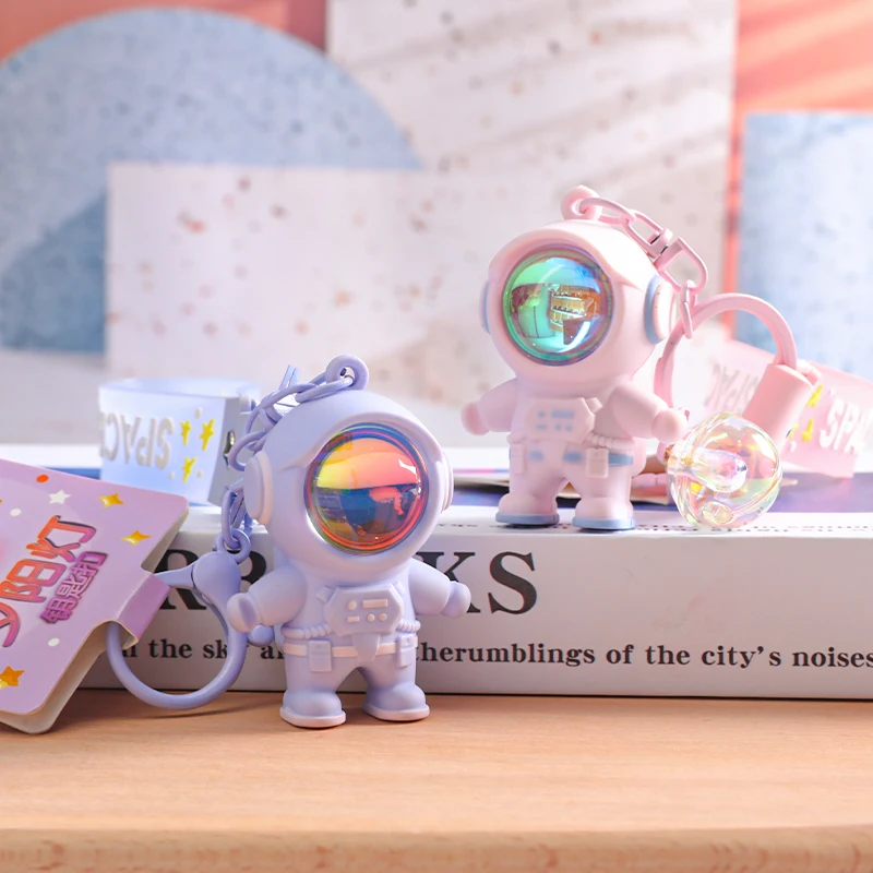Sunset Light Key Chain Exquisite Astronaut Car Schoolbag Pendant ...