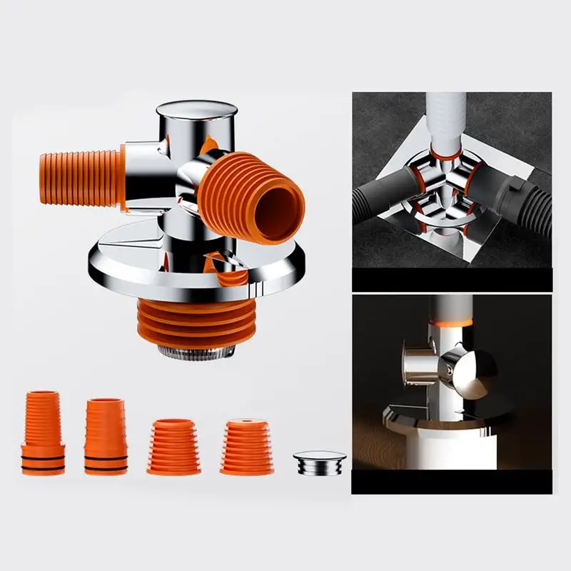 washing-Machine-Floor-Drain-Pipe-Tee-2-In-1-Deodorant-Wash-Machine ...