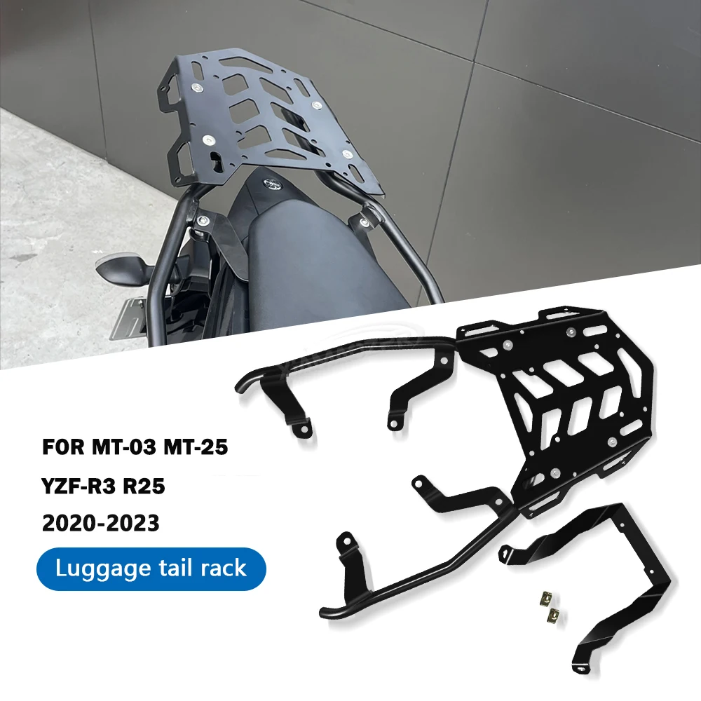 FOR-MT-03-MT-25-YZF-R3-R25-2020-2023-Rear-Carrier-Luggage-Rack-Tailbox ...