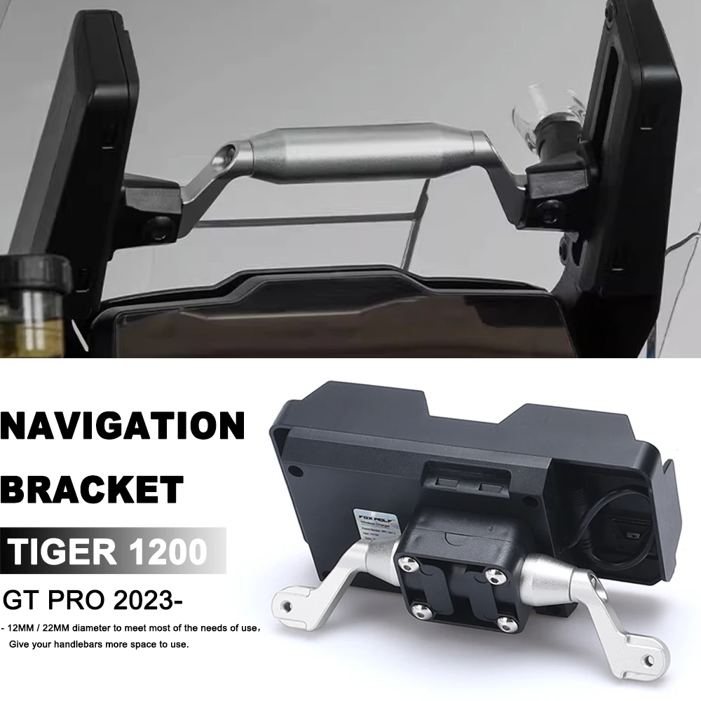 New-Motorcycle-Mobile-Phone-Navigation-Bracket-Support-12MM-22MM-For ...