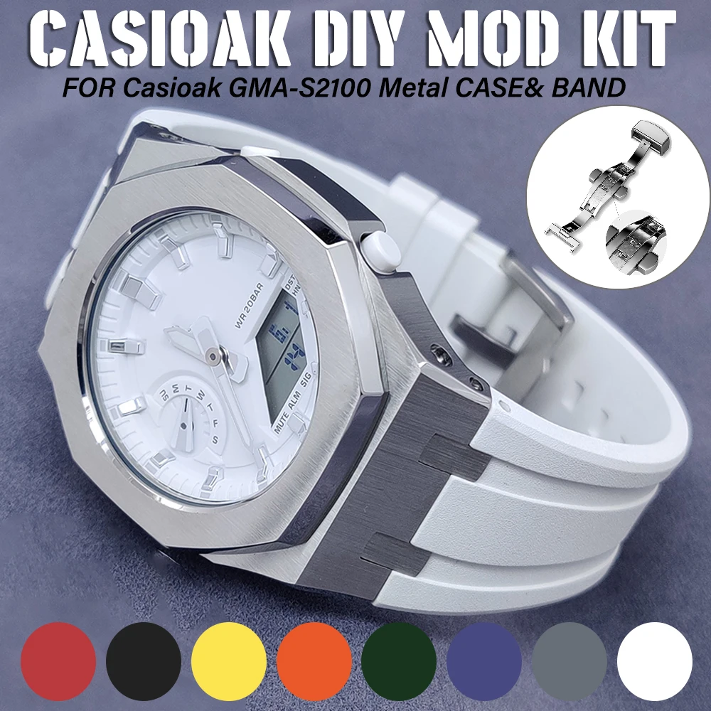 Luxury-Casioak-GMAS2100-Mod-Kit-Gen4-Stainless-Steel-Strap-Case ...