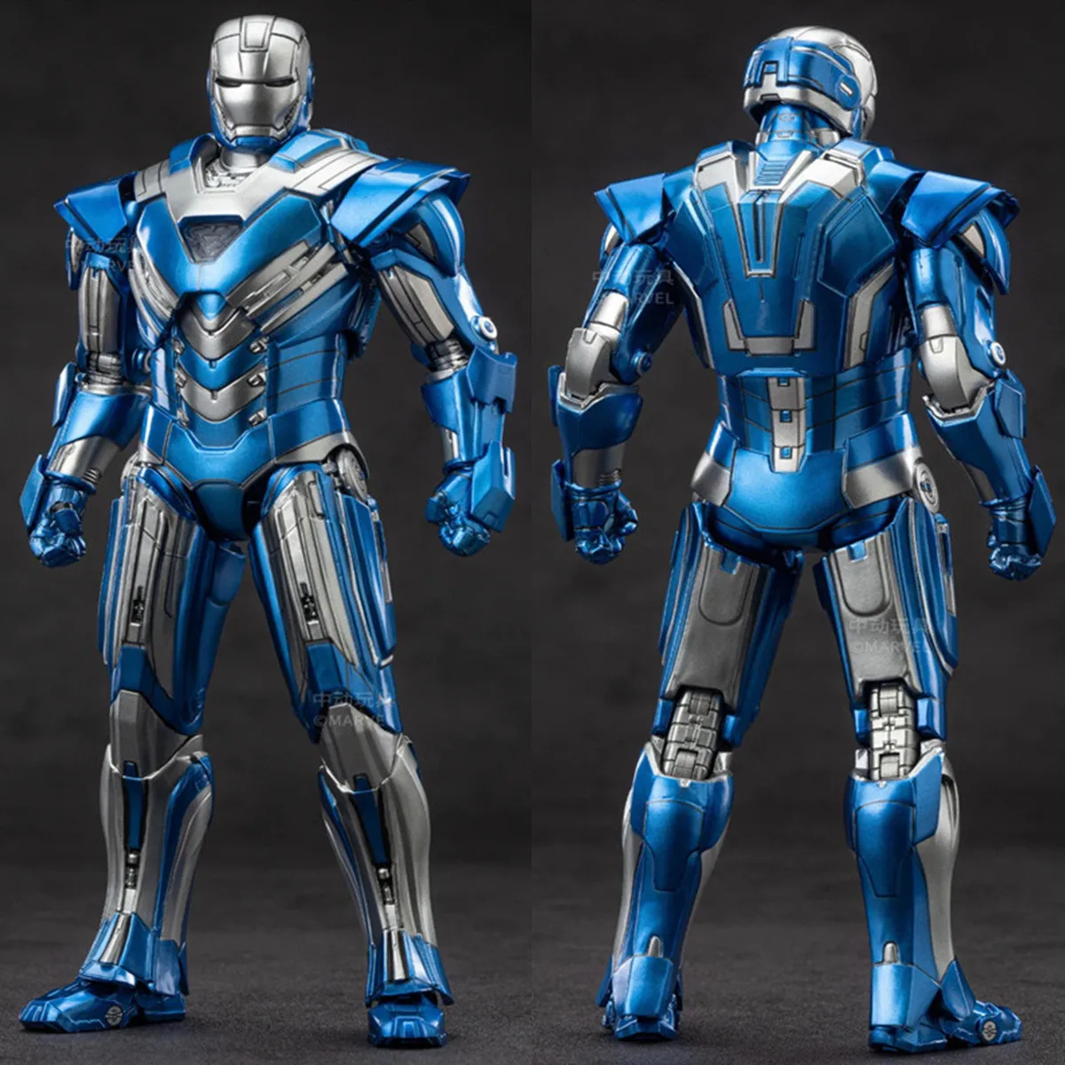 Original-ZD-Toys-Iron-Man-Action-Figure-18cm-Mark30-Blue-Steel-War ...