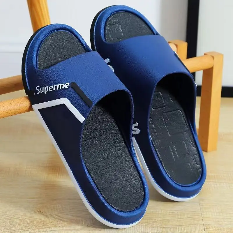Slippers men indoor outdoor anti-slip deodorant soft-soled wear ...