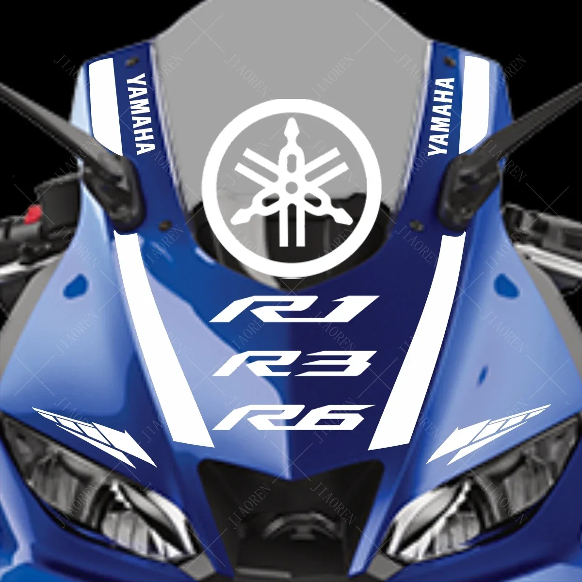 Vinyl-Front-Yamaha-Sticker-R1-R3-R6-Motorcycle-Decal-Logo-Emblem-2022 ...