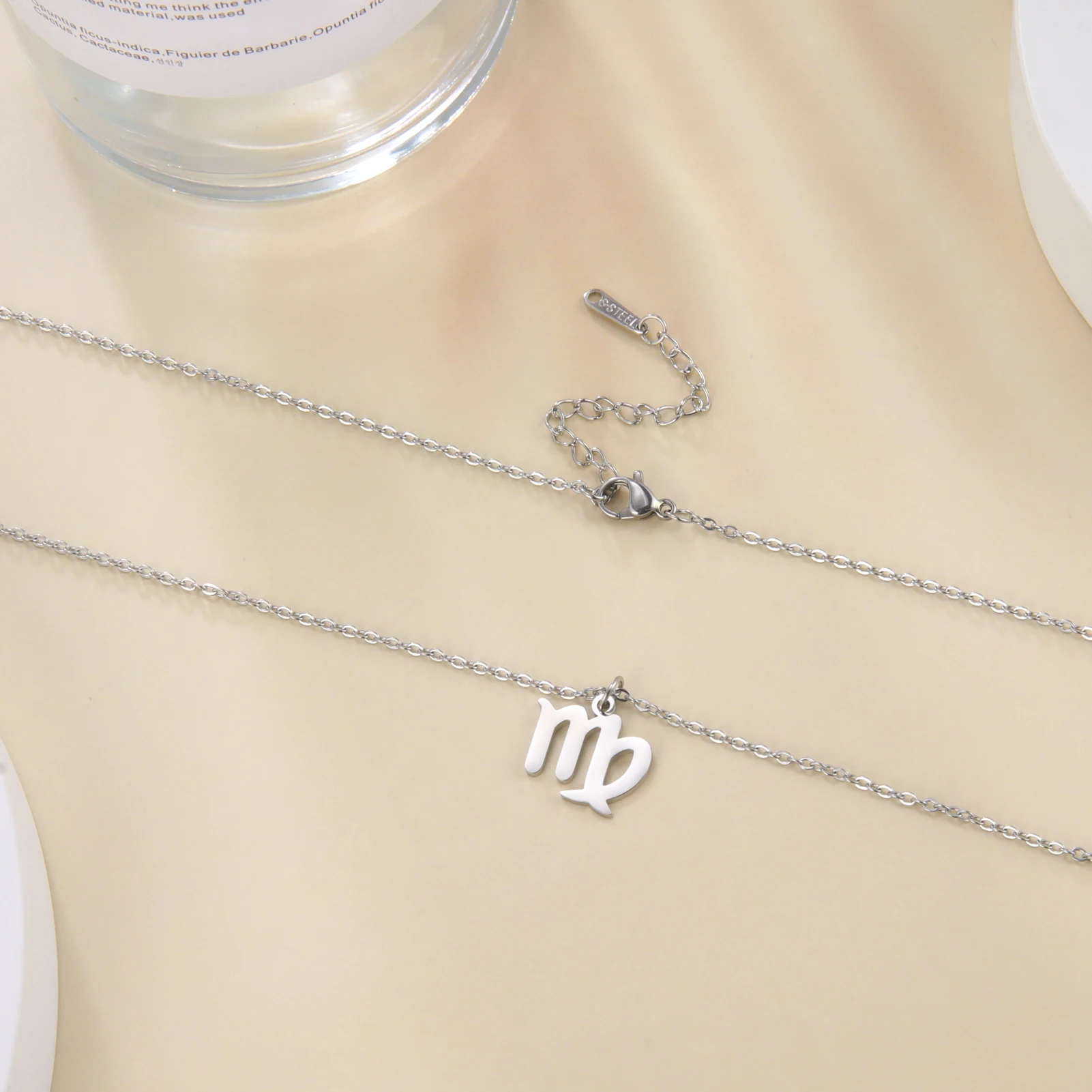 12 Constellations Virgo Necklace Stainless Steel Pendant Jewelry for ...