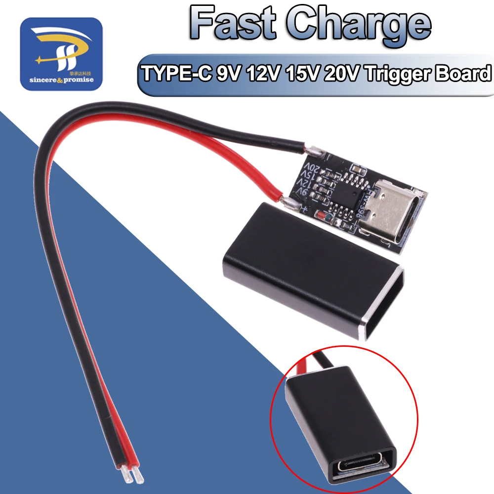 9V 12V 15V 20V Trigger Board Module PD/QC Decoy Board Fast Charge USB ...
