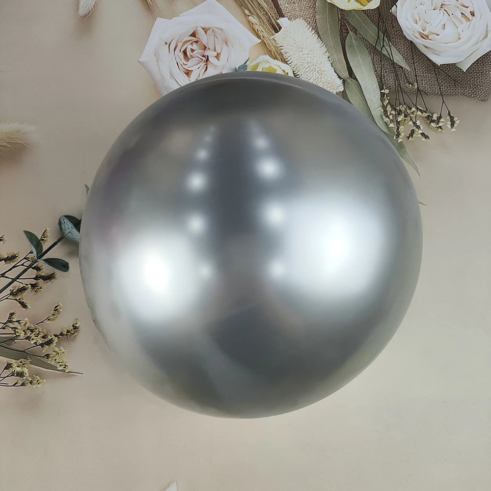 Nuevo globo de látex metálico brillante, globo de cromo dorado y ...