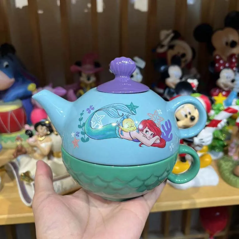 Disney Ceramic Kettle Funny The Princess Ariel and Belle Action Figure ...