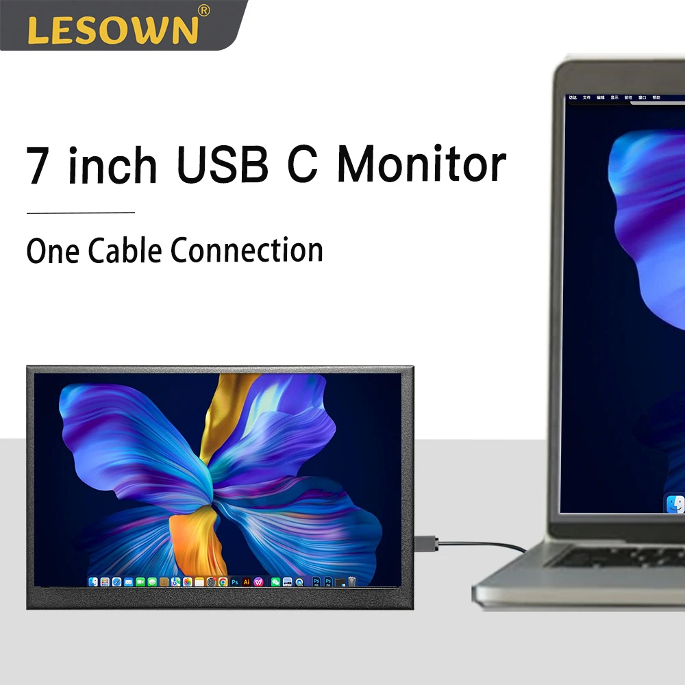 LESOWN-Small-Wide-TouchScreen-USB-C-Portable-Monitor-7-inch-HD-1024x600 ...