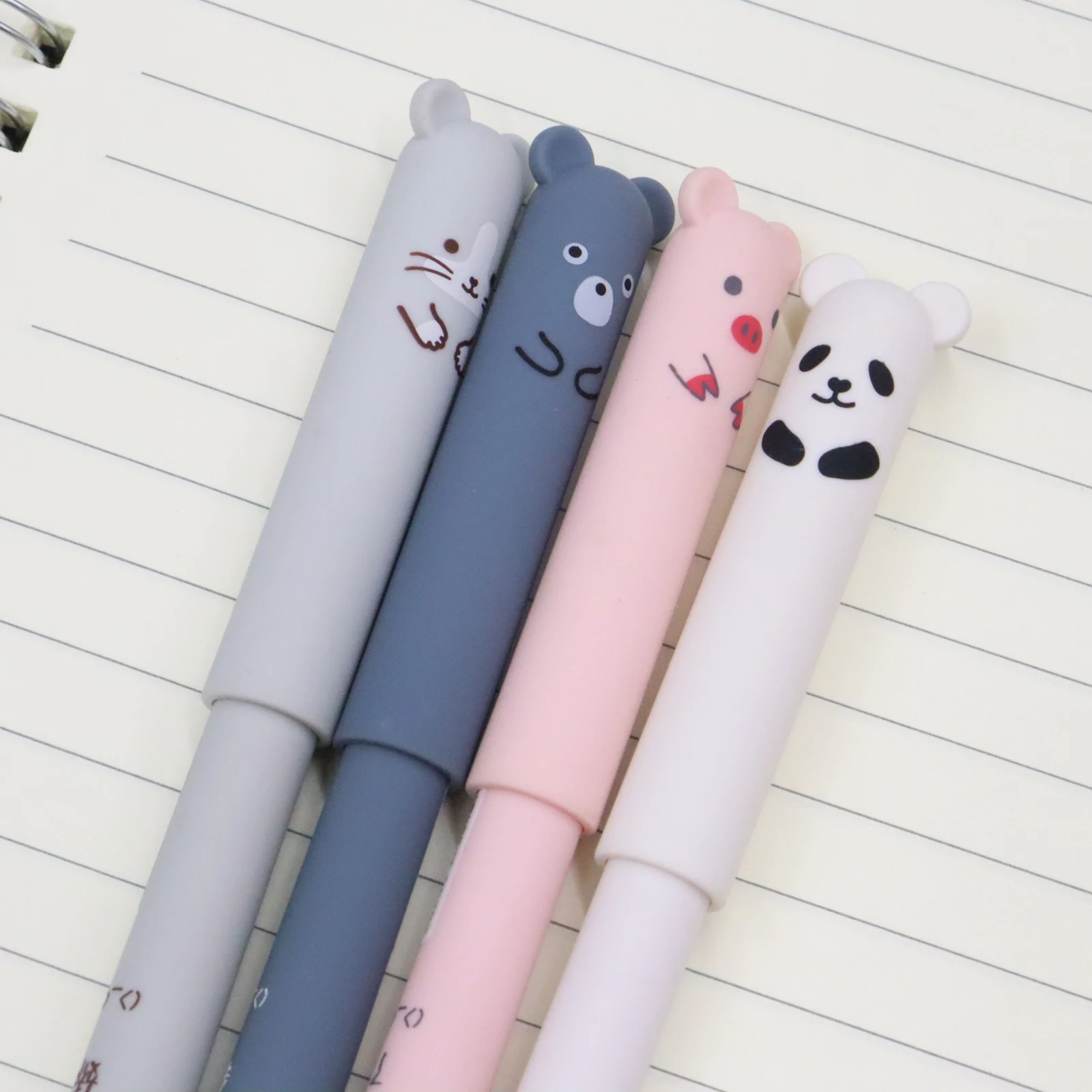 Erasable-Gel-Pen-0-5-Refill-Set-Cartoon-Animals-Cat-Erasable-Pen-Refill ...