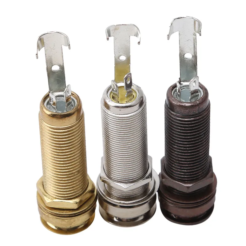 Threaded-Cylinder-Electric-Guitar-Pickup-Endpin-Jack-Output-Input-Jack ...
