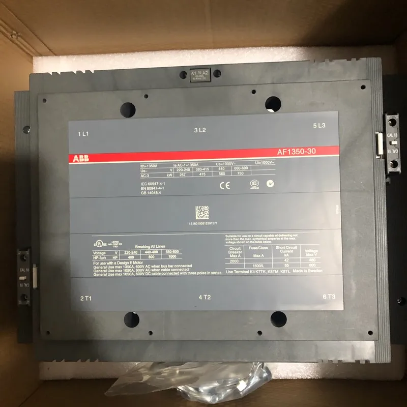 ABB 3 ploe contactors AF series AC/DC operated 1NC+1NO 1350A 475kw 100 ...