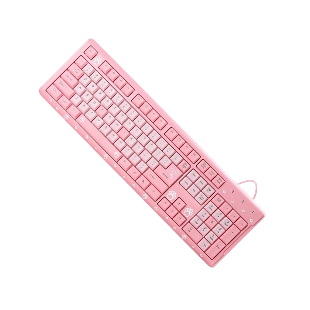 Pink Ergonomic Keyboard