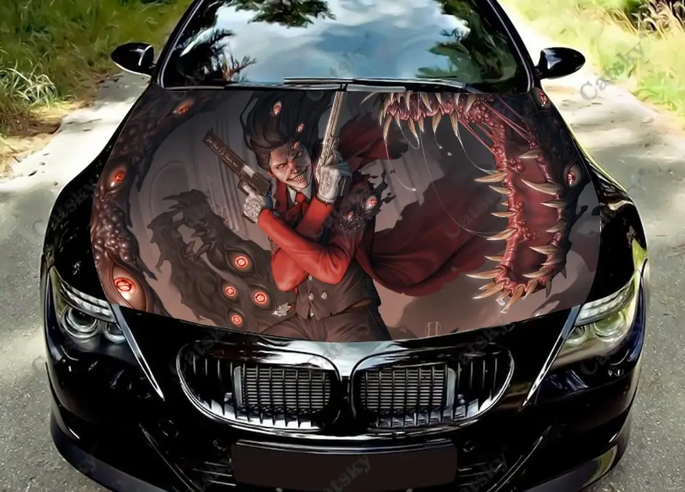 hellsing-alucard-anime-Car-Hood-Vinyl-Stickers-Wrap-Vinyl-Film-Engine ...
