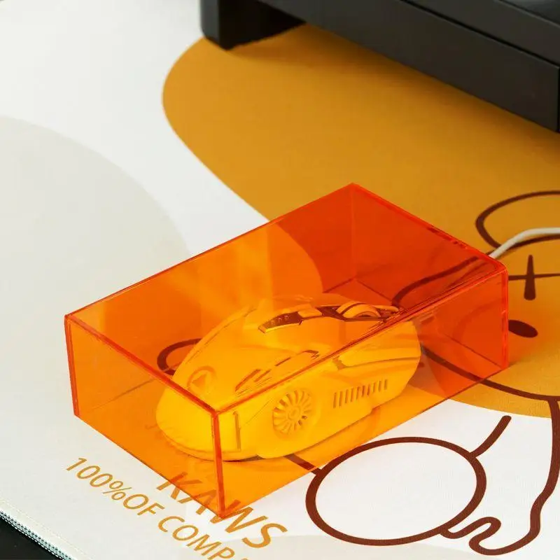 1Pc-Acrylic-Solid-Color-Mouse-Dust-Cover-Ins-Colorful-Transparent ...