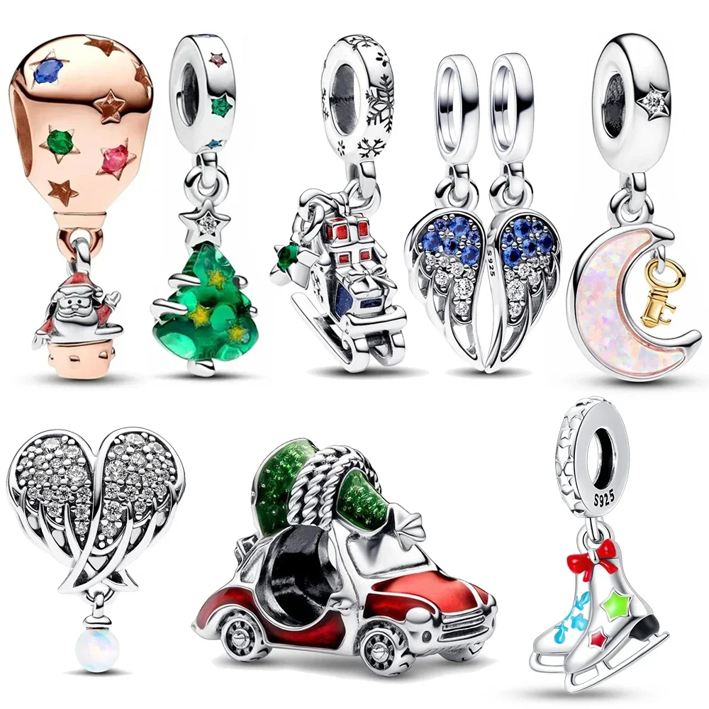 Colgante-de-rbol-de-Navidad-de-plata-de-ley-925-compatible-con-Pandora ...