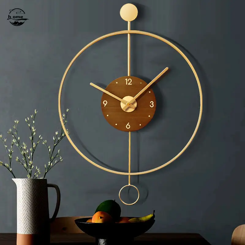 Spanish-Wall-Clock-Gold-Creative-Nordic-Wall-Clock-Modern-Design ...