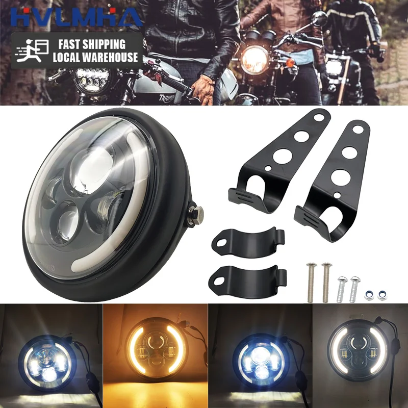 7inch-LED-Motorcycle-Headlight-Universal-7-5-Round-Head-Light-for-Cafe ...