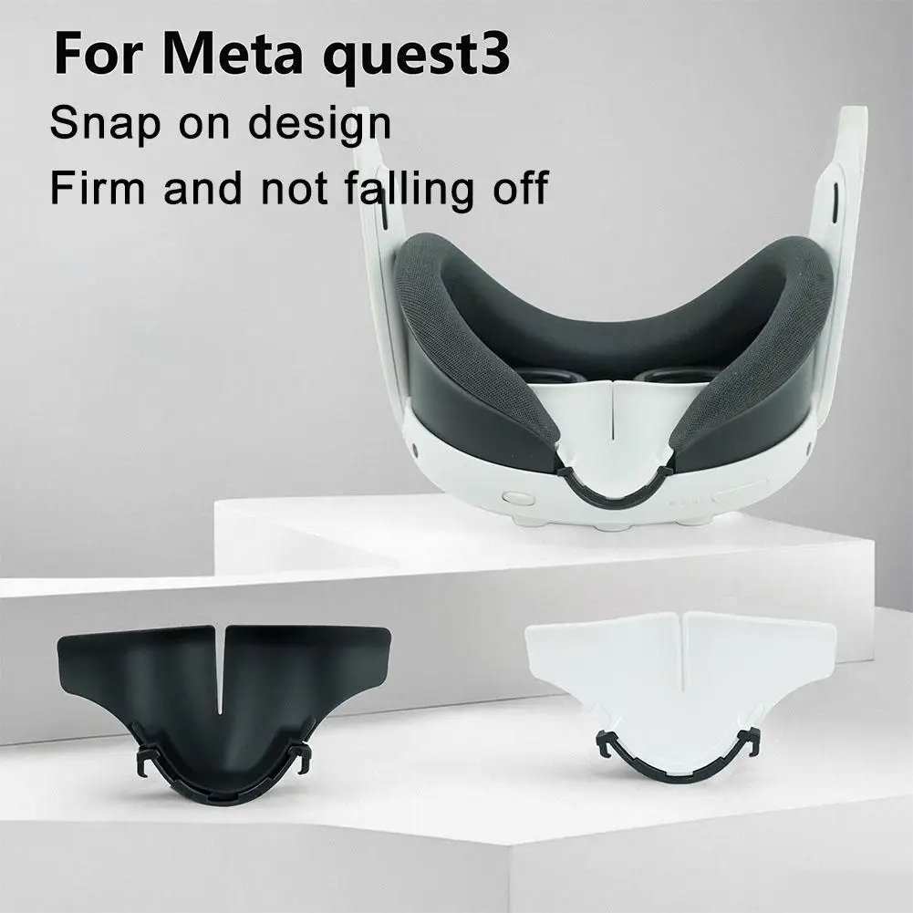 For-Meta-Quest3-VR-Silicone-PC-Nose-Pads-Adjustable-Nose-Rest-VR-Facial ...
