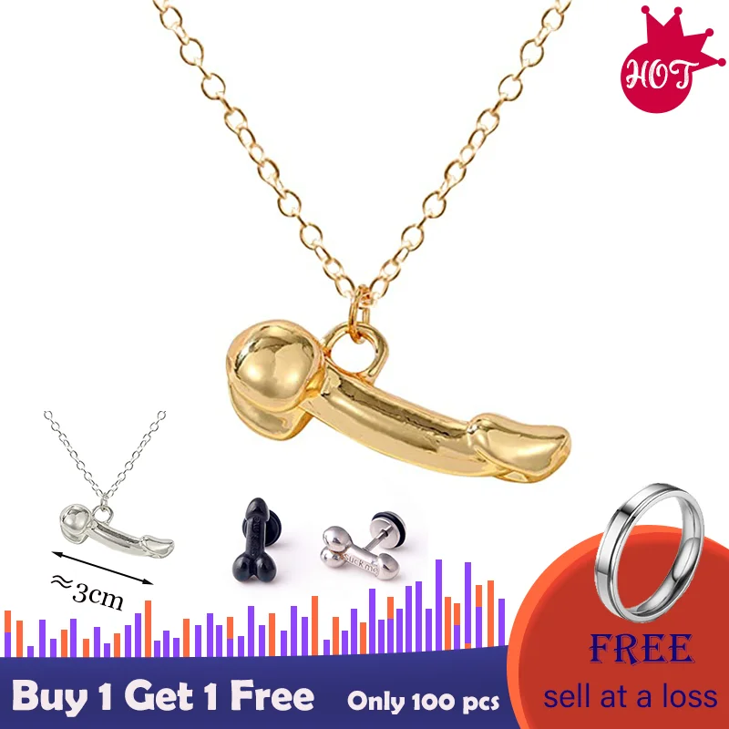 Original Genital Pendant Necklaces For Men Couple Fun Sexy Male Penis ...