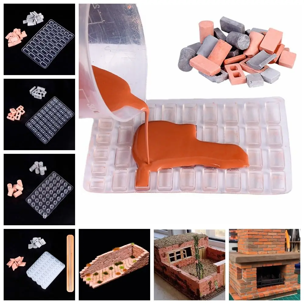 Sand-Table-Mini-Brick-Silicone-Mold-Tile-Model-Mould-Construction ...