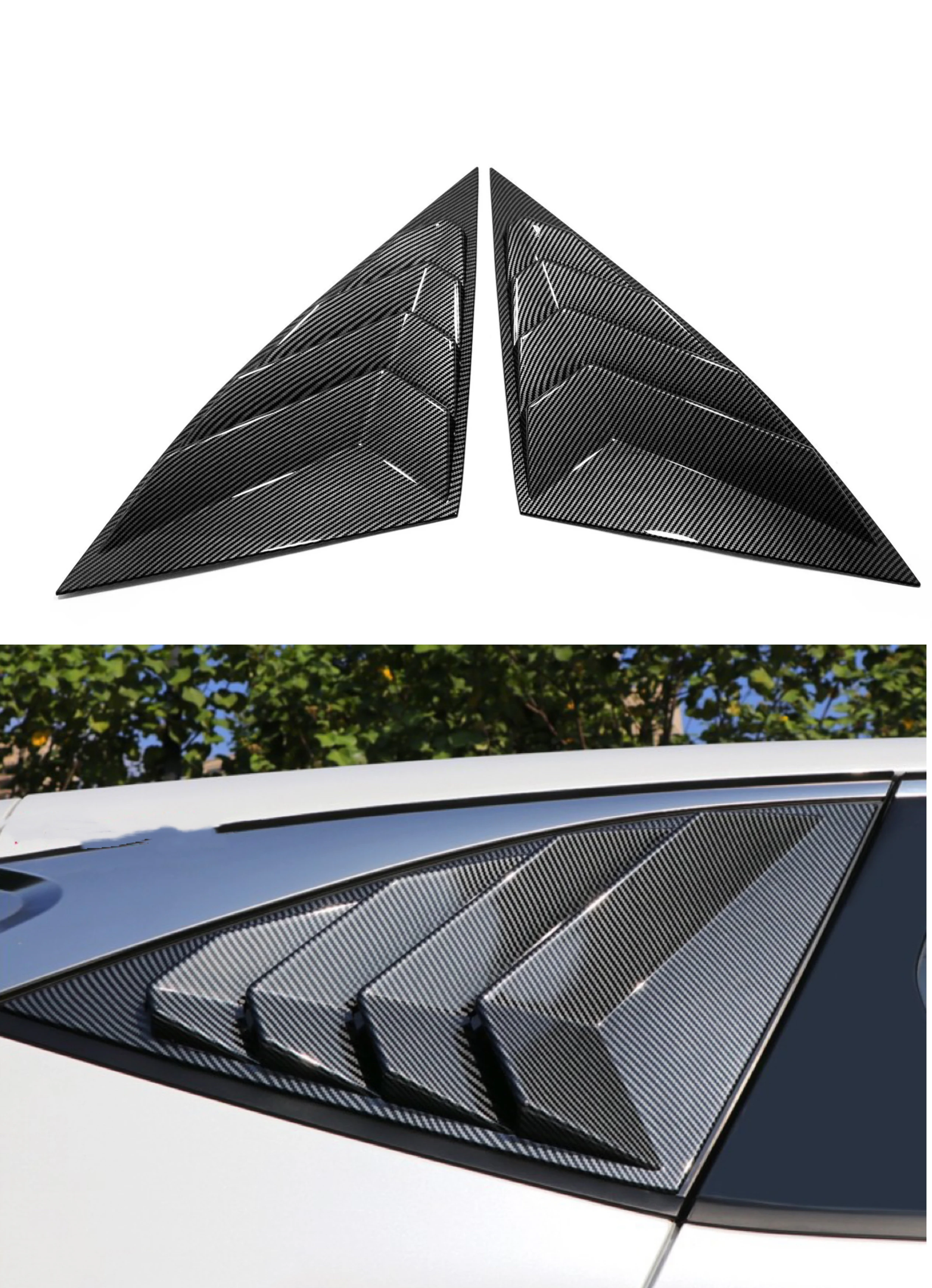 For-Hyundai-Tucson-NX4-2021-2023-Rear-Window-Vent-Shutter-Louver-Cover ...