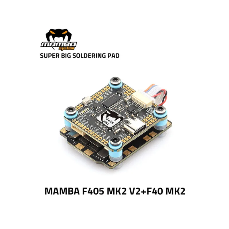 Diatone-MAMBA-F405MK2-V2-Flight-Controller-F40-MK2-40A-ESC-BLHeli-S-BLS ...