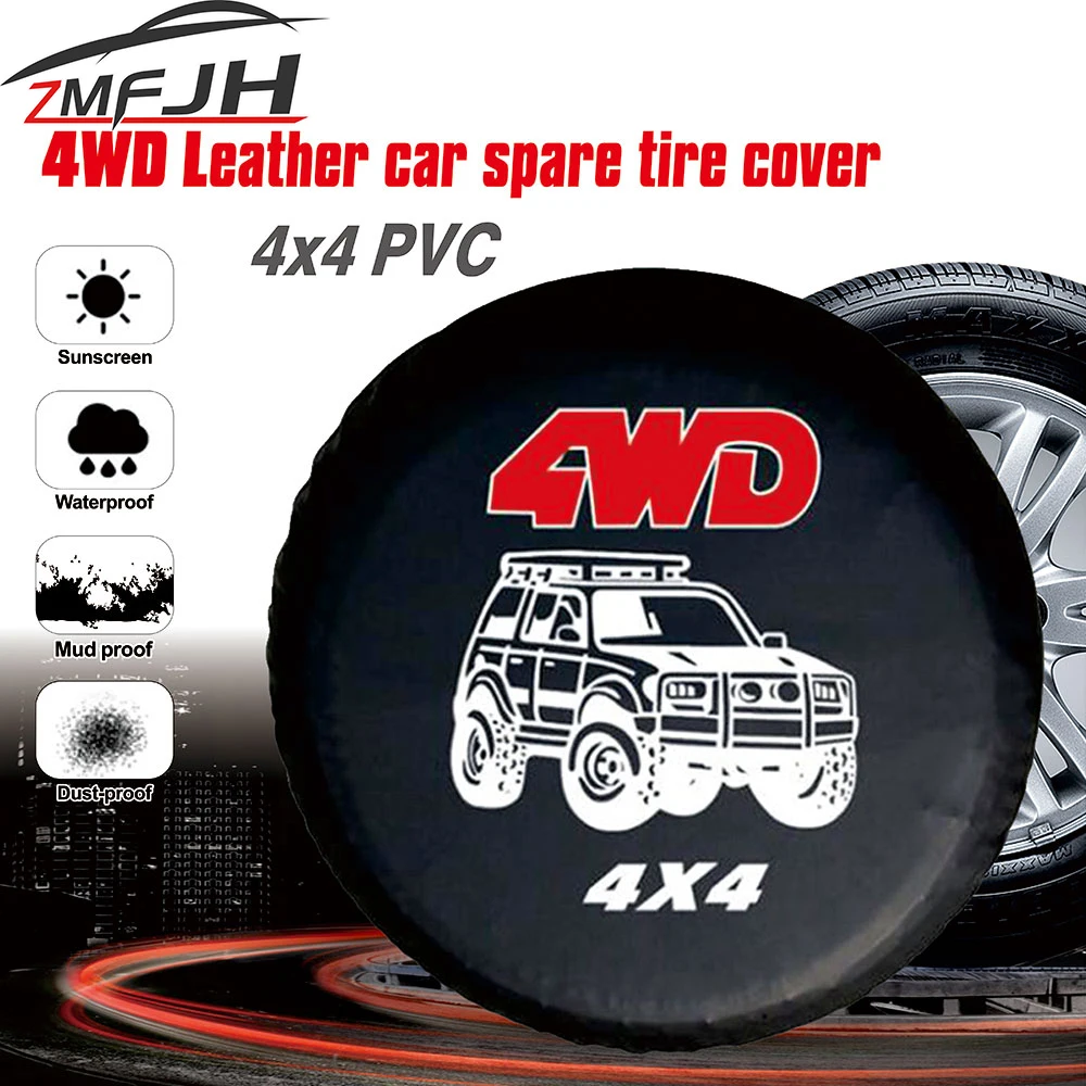 14-15-16-17-Inch-Car-Spare-Tire-Cover-Case-Protector-Bag-4WD-4x4-PVC ...