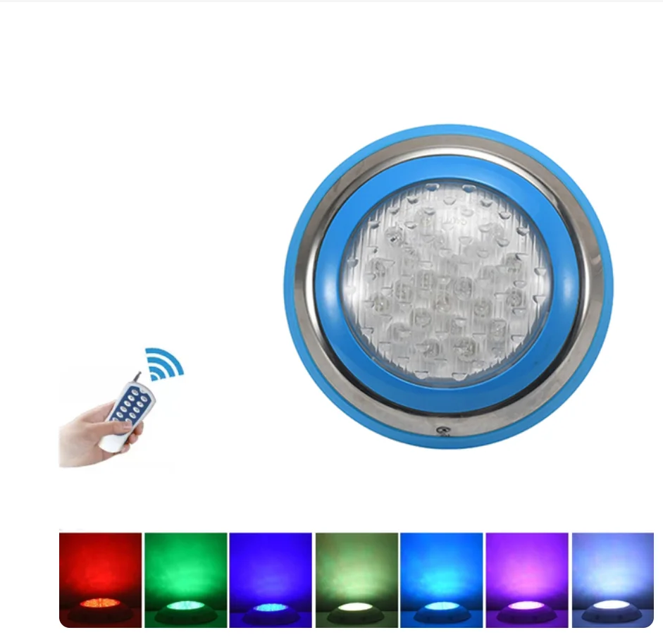 RGB LED Swimming Pool Light 12W 15W 18W 24W IP68 Waterproof AC/DC12V Outdoor RGB UnderWater ...