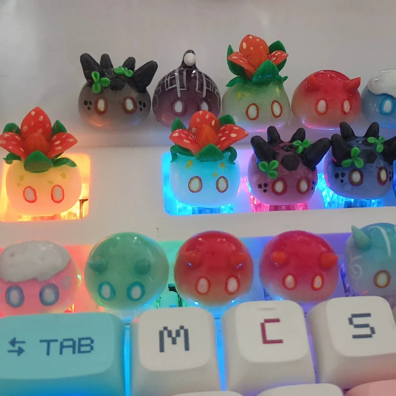 ECHOME-Genshin-Impact-Keycap-Elemental-Slime-Artisan-Keyboard-Cap-Game ...