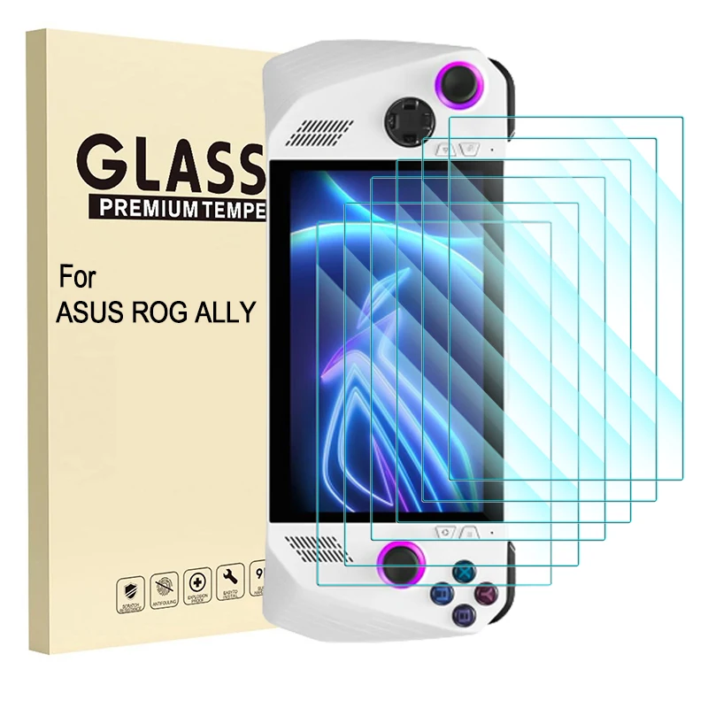 9H-Hardness-Clear-Tempered-Glass-For-ASUS-ROG-Ally-7-Anti-Fingerprints ...