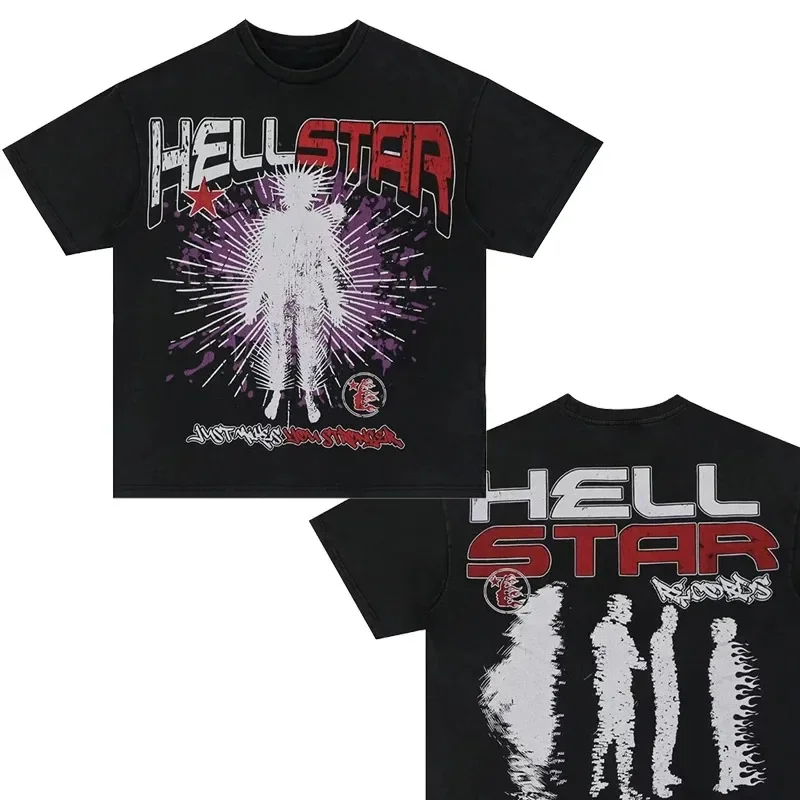 Hellstar-Camiseta-de-algod-n-para-hombre-y-mujer-ropa-de-dise-ador-con ...