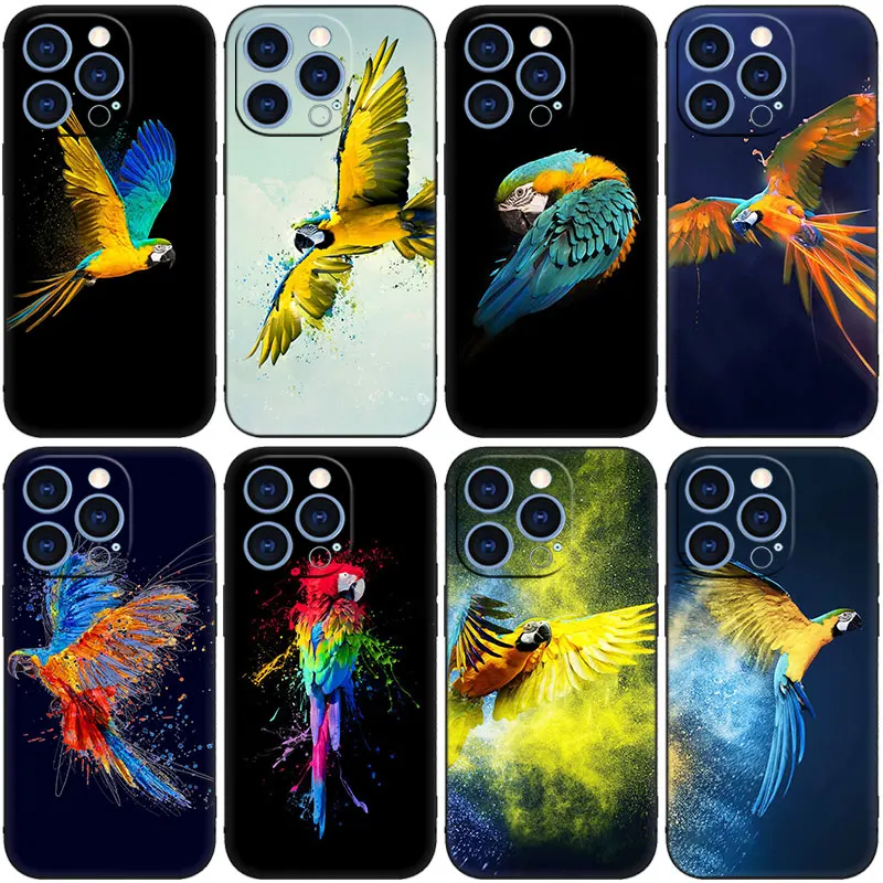 Parrot Bird Phone Case For Apple iPhone 14 13 12 Mini 11 Pro XR X XS ...