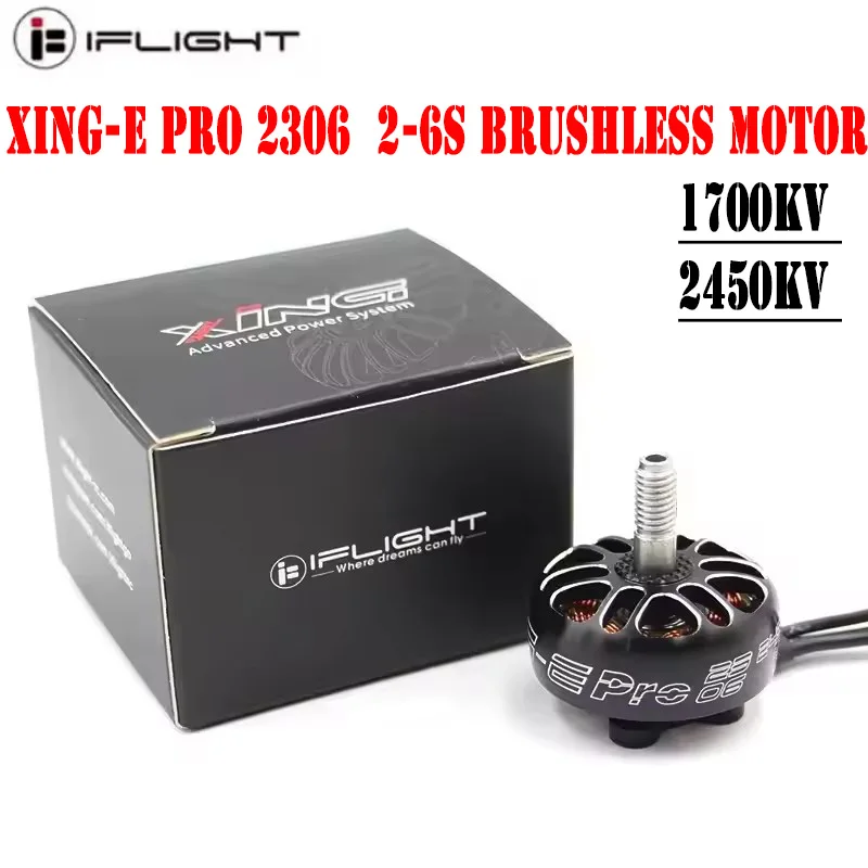 IFlight XING E PRO 2306 1700KV 2450KV 2-6S Motor sin escobillas ...