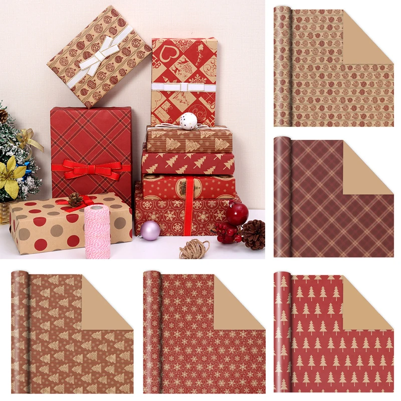 76x50cm-Christmas-Wrapping-Paper-Sheet-for-Wedding-Kids-Birthday ...