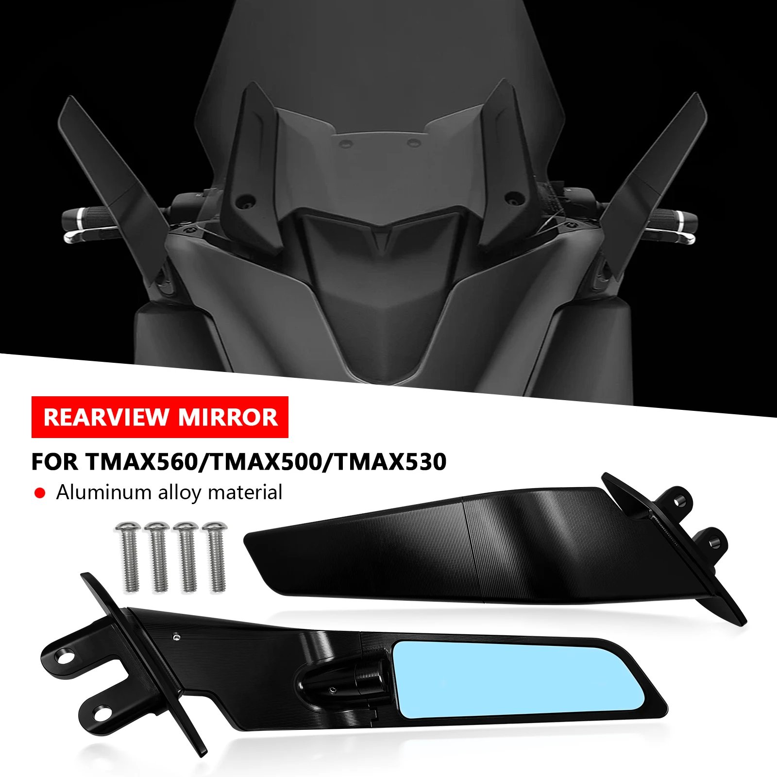 Motorcycle-Stealth-Wing-Mirrors-Sports-Winglets-Mirror-Adjustable ...