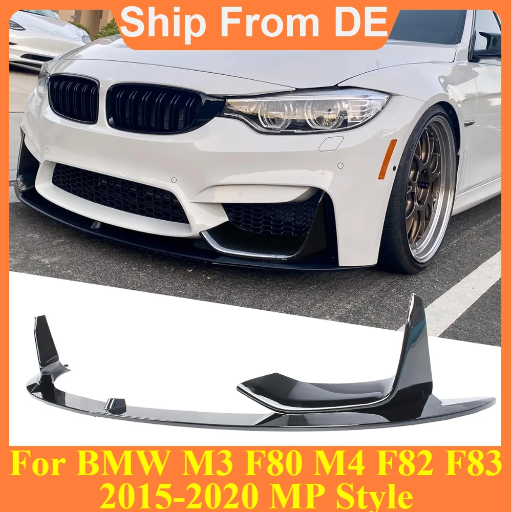 Labio del parachoques delantero estilo MP para BMW M3 F80 M4 F82 F83 ...