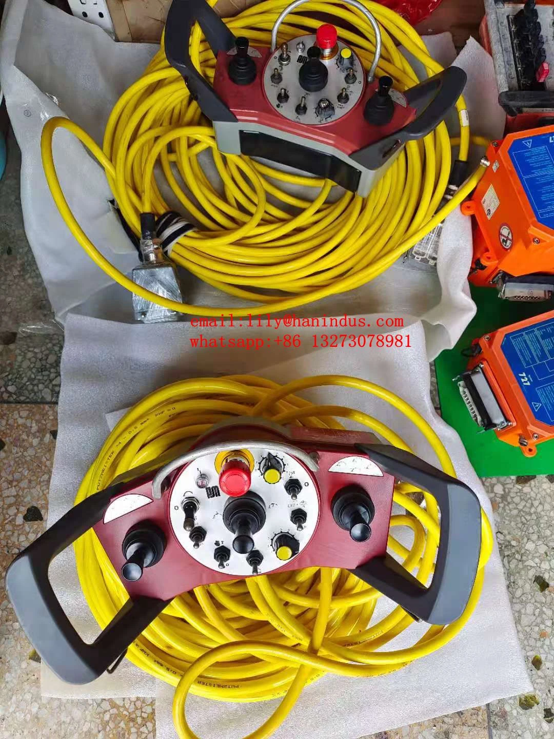 Putzmeister Concrete Pump Truck Spare Parts Pm Remote Control With 25m Cable - Tool Parts ...