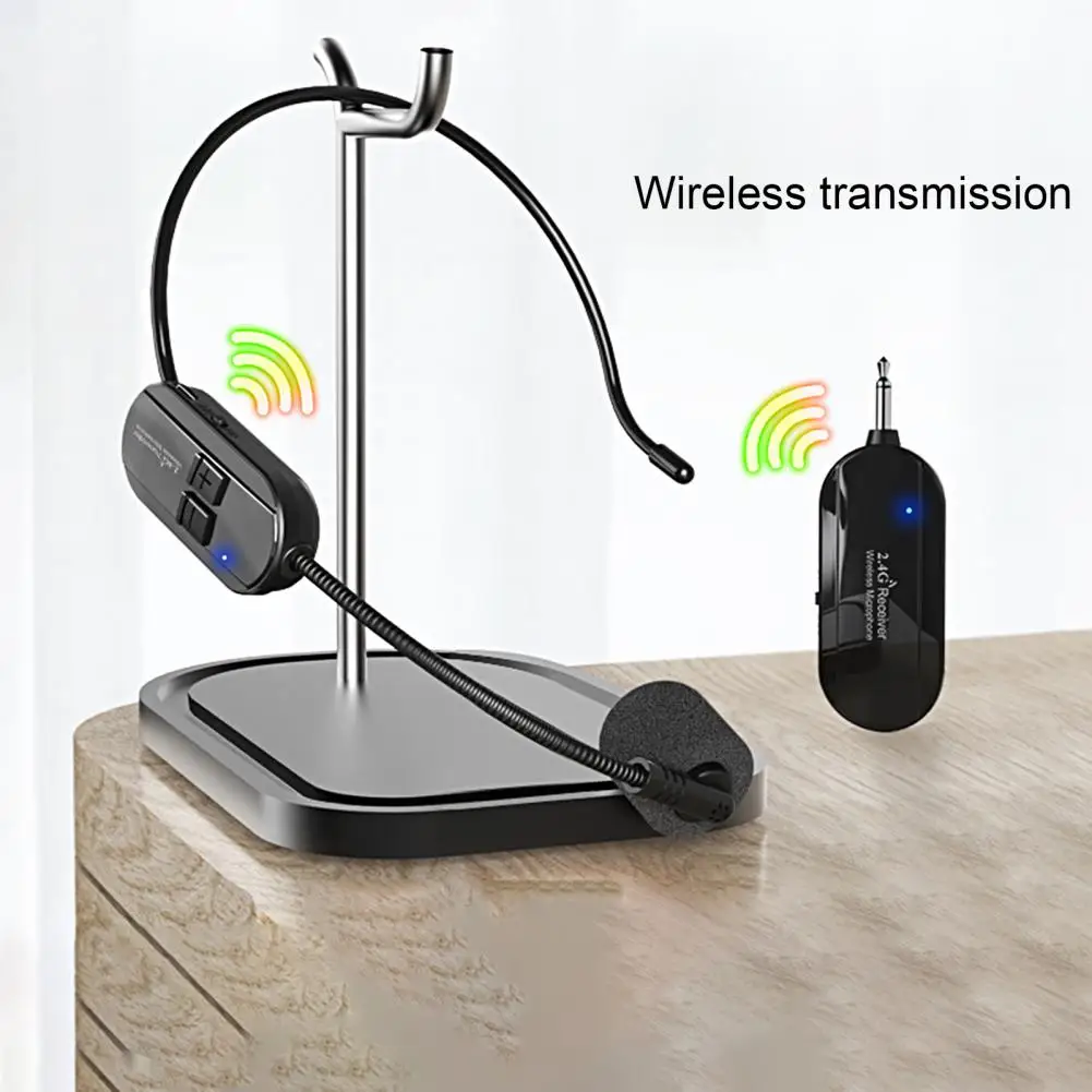 Great Microphone Headset Plug Play Wireless Mic Stable Transmission ...