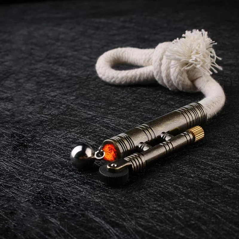 Portable-Metal-Windproof-Kerosene-Match-Rope-Lighter-Outdoor-Camping ...