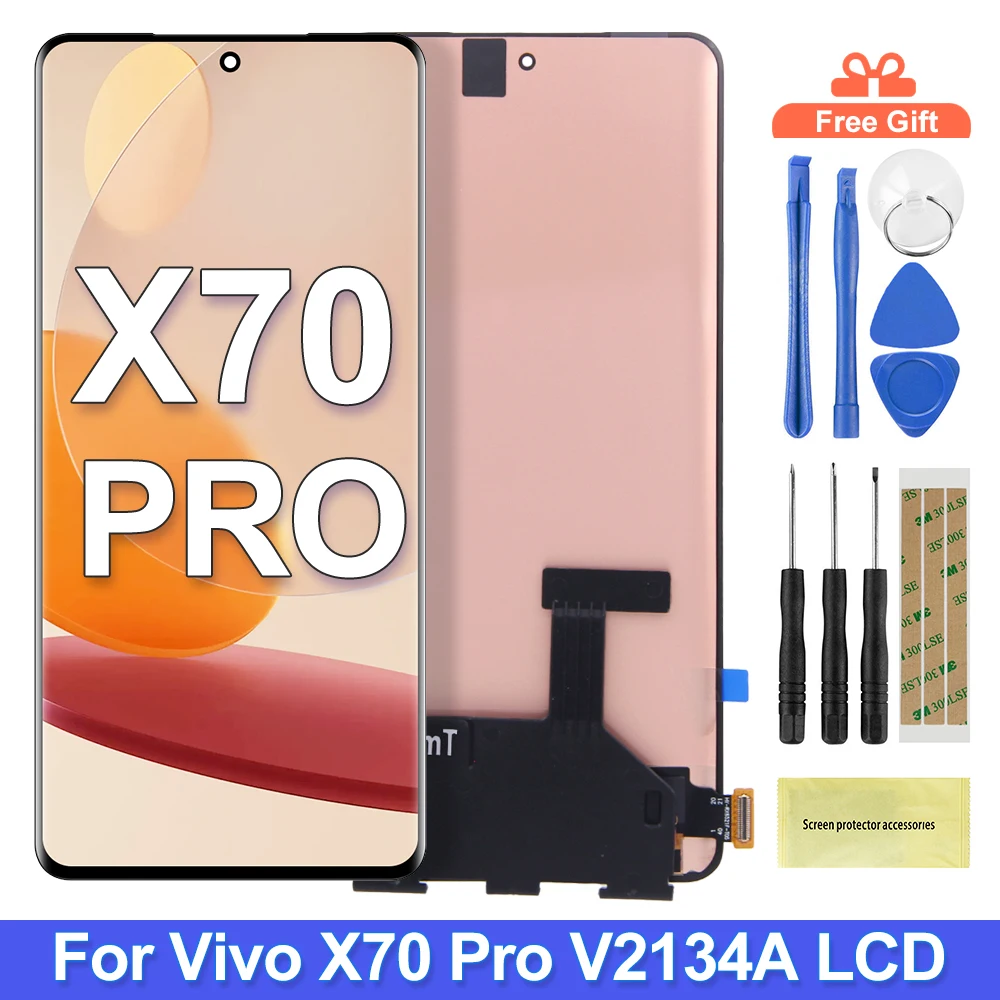 6.56'' LCD For VIVO X70 Pro For vivo X70Pro V2134A V2105 Display Touch ...