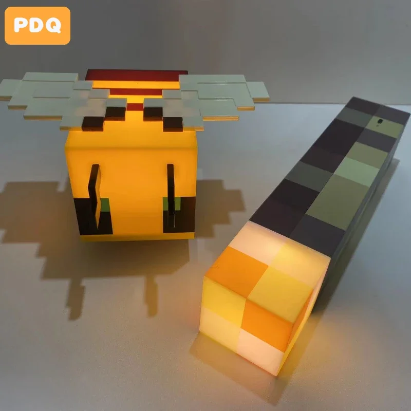 11-5-inch-Brownstone-Torch-LED-Toy-DIY-Bee-Model-Night-Light-Children-s ...