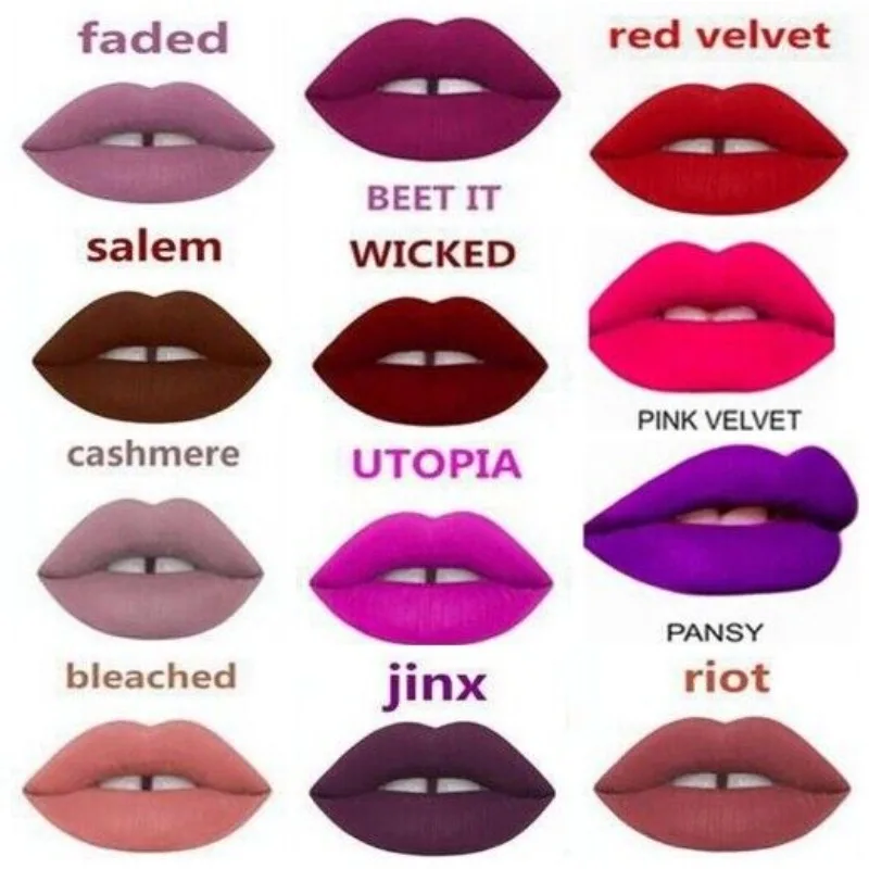 Makeup-Red-Lips-Matte-Red-Velvet-Lip-Stick-Pencil-Cosmetic-Long-Lasting ...
