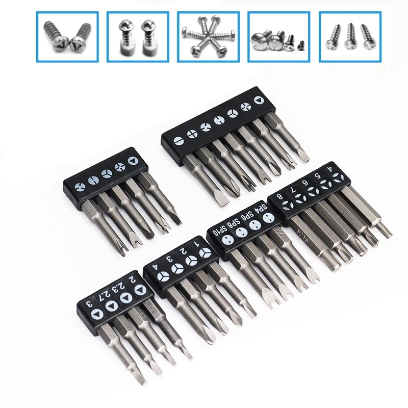 5Pcs-Special-shaped-Screwdriver-Set-50mm-U-shaped-Y-Type-Triangle-Inner ...