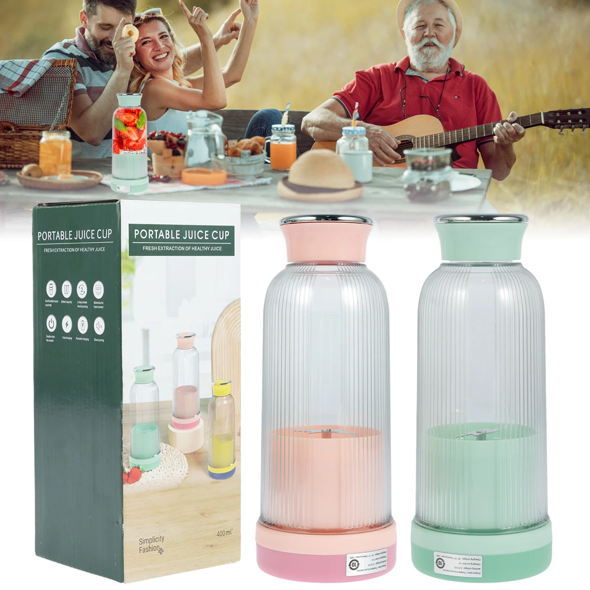 Mini-Juicer-Mixer-1300mAh-USB-Rechargeable-Shake-Cup-Multi-Functional ...