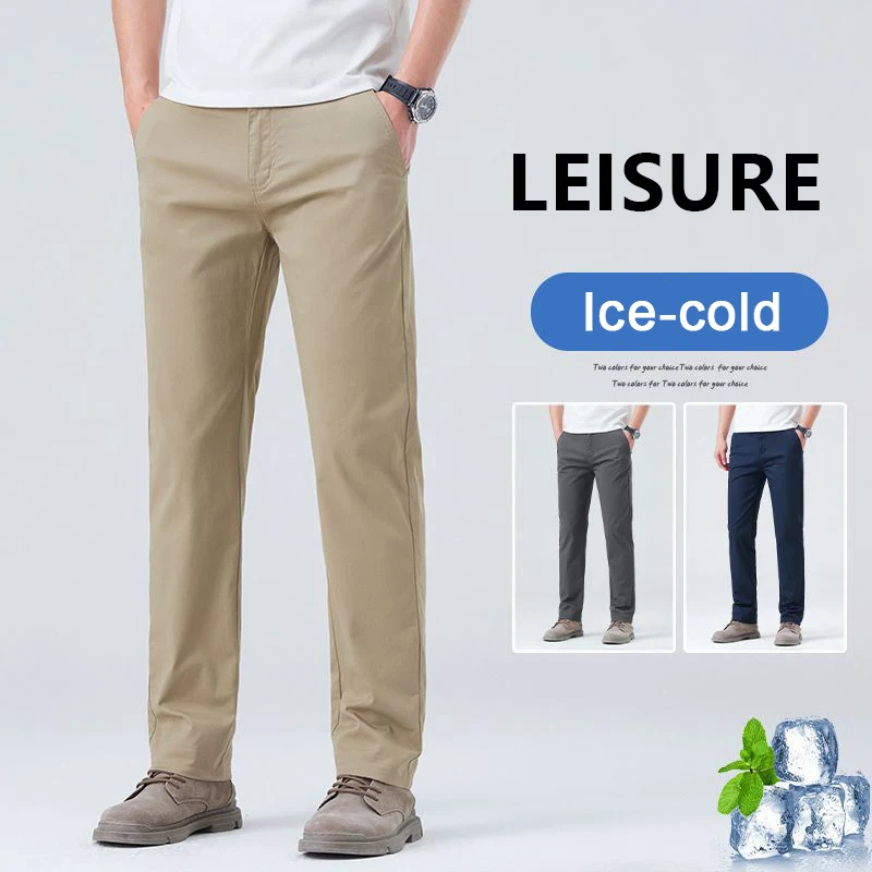 spring and autumn men's light luxury high-end casual loose cotton ...