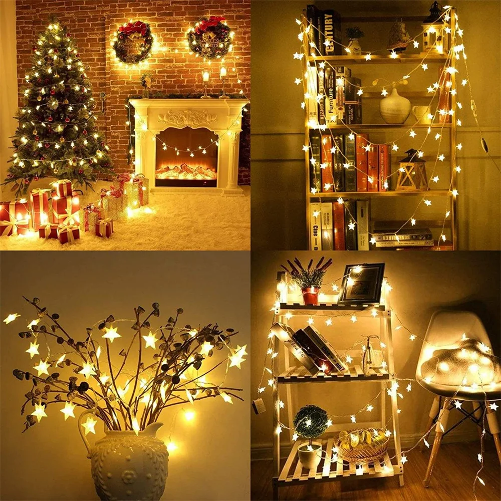 Christmas String Lights Indoor,hanging Fairy 1.5m, 10 Led Decorative ...