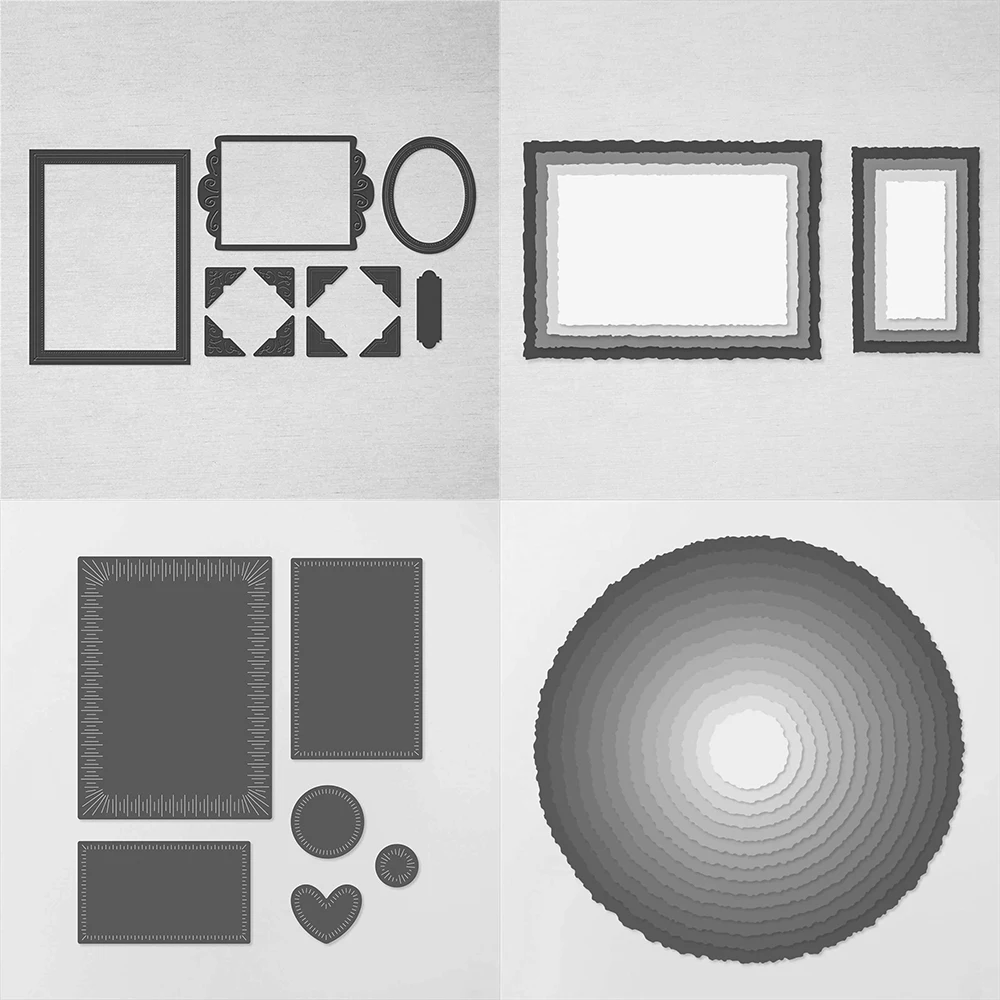 Deckled-Circle-Fabulous-Frames-Die-Oval-Rectangle-Metal-Cutting-Dies-for-DIY-Scrapbook-Photo ...