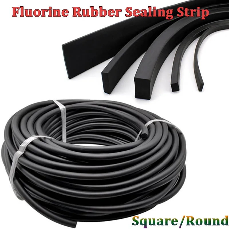 Fluorine-Rubber-Sealing-Strip-Solid-Black-Viton-Round-Square-Bar-High ...